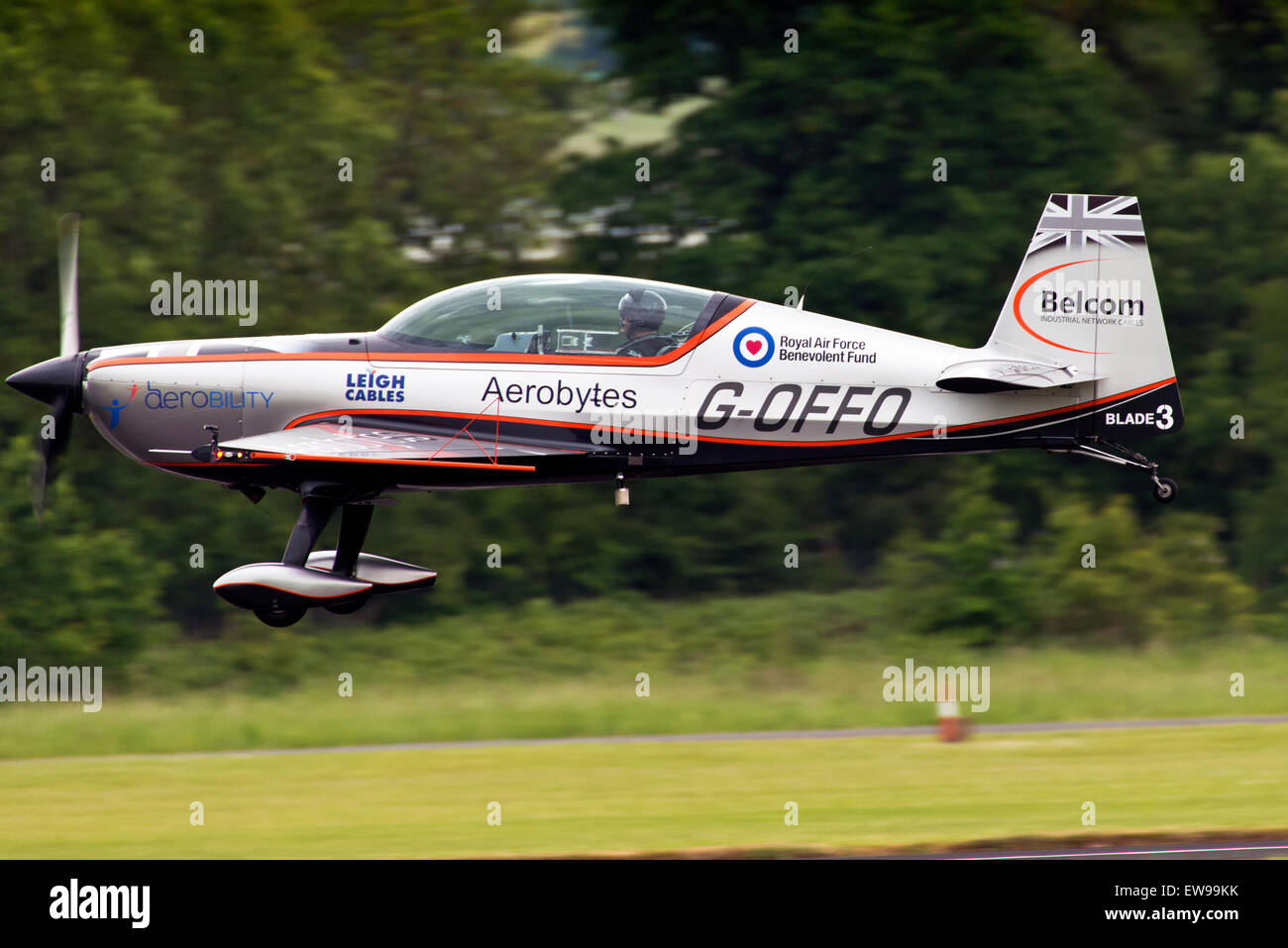 G-OFFO blades 3 aerobytes belcom air display team Raf Cosford England ...