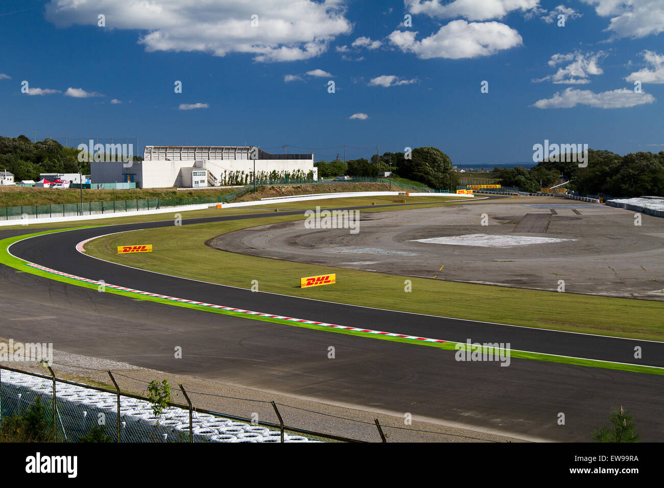 The 13th corner, known as Spoon Curve, at the Suzuka Circuit, a key ...