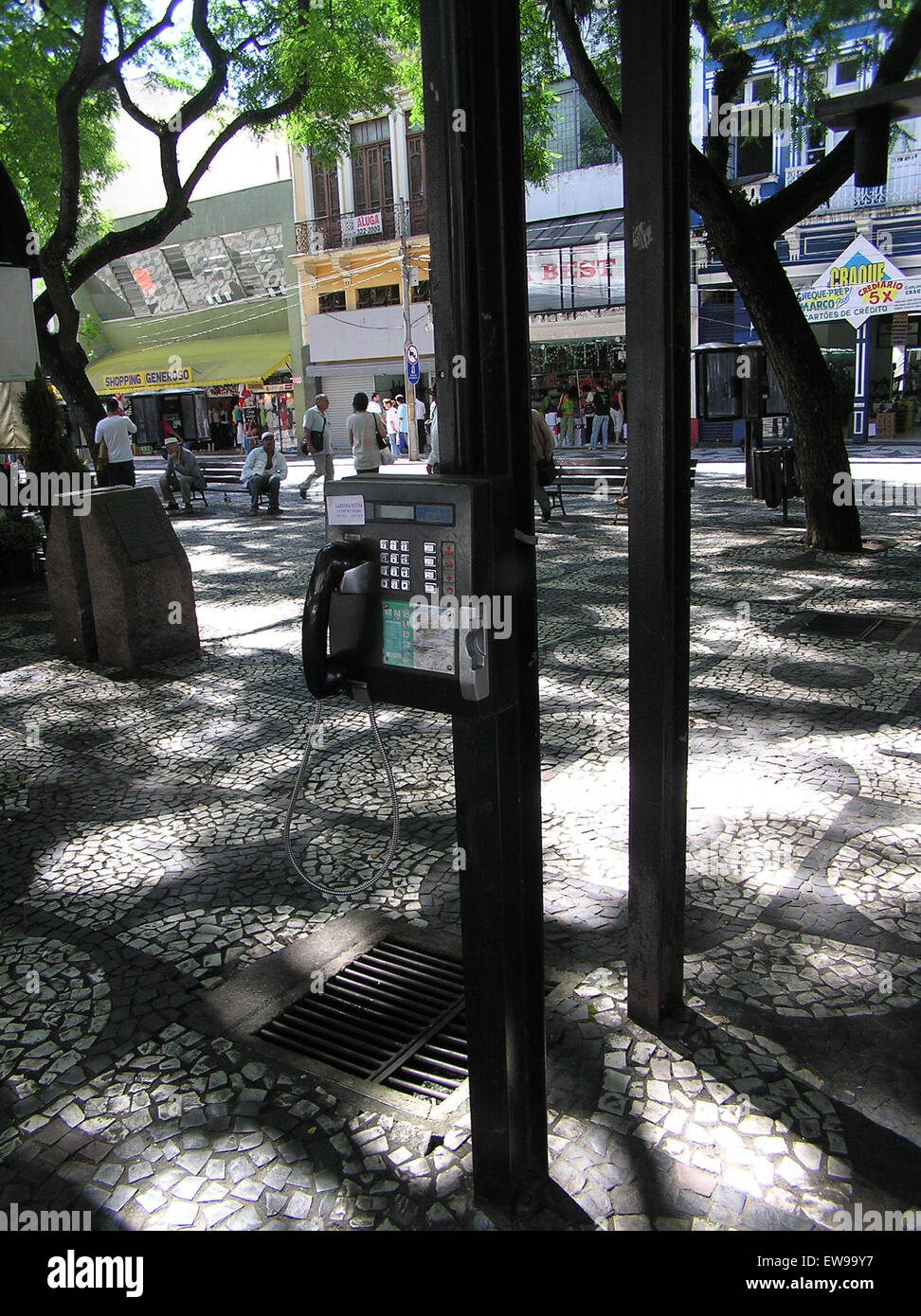 This image of Telephone Booth 9 in Curitiba, Brazil, reflects the ...