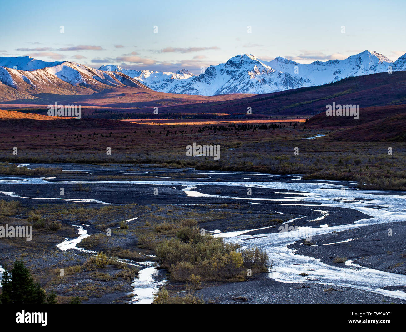 Sunset near Denali National Park - Alaska Stock Photo - Alamy