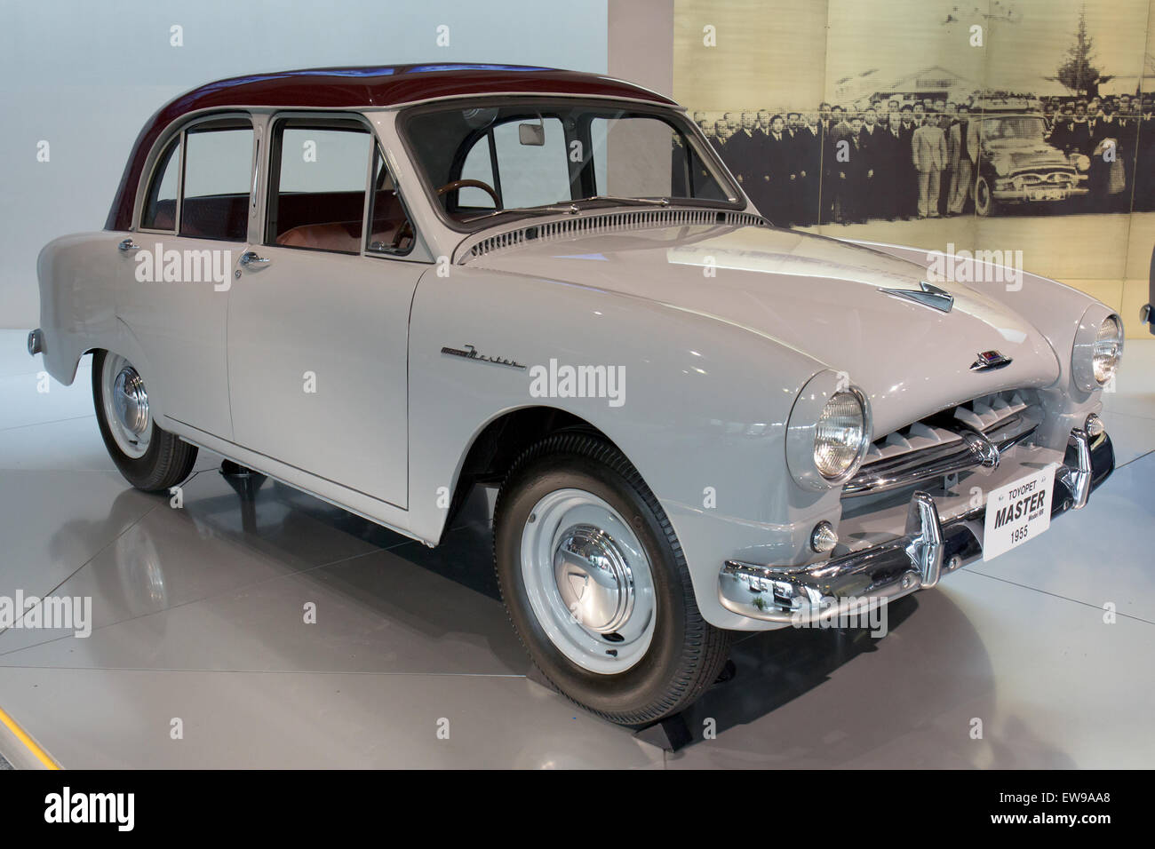 The Toyopet Master RR, a 1955 model, is displayed at the Toyota ...