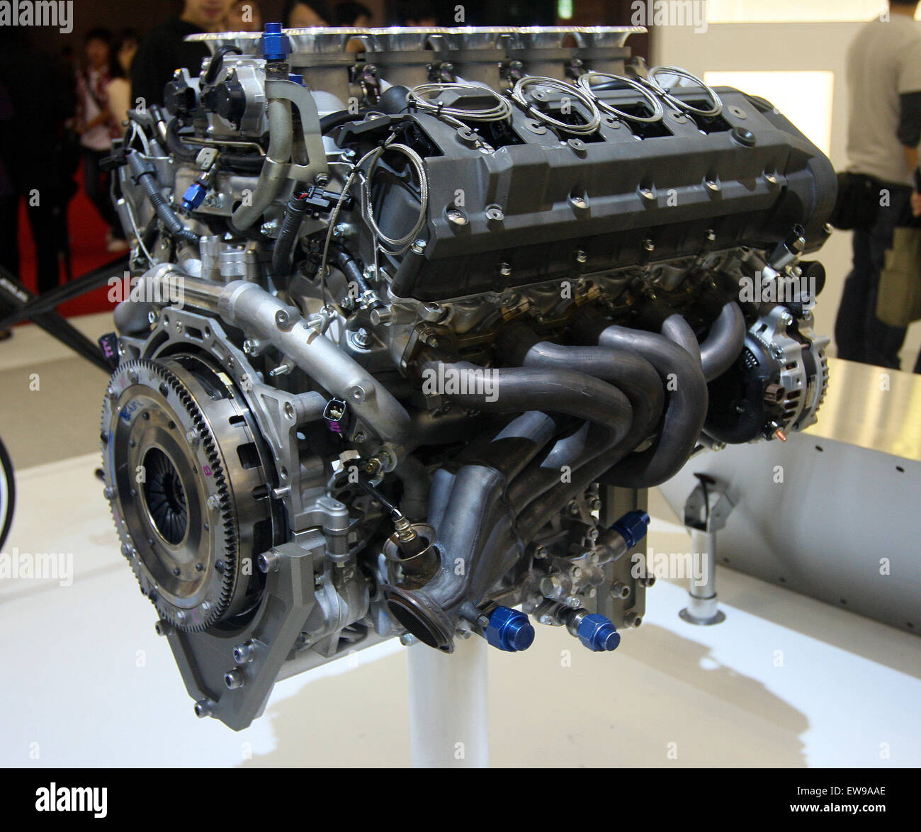 The Toyota-Yamaha Lexus LF-A Production Prototype engine, displayed at ...