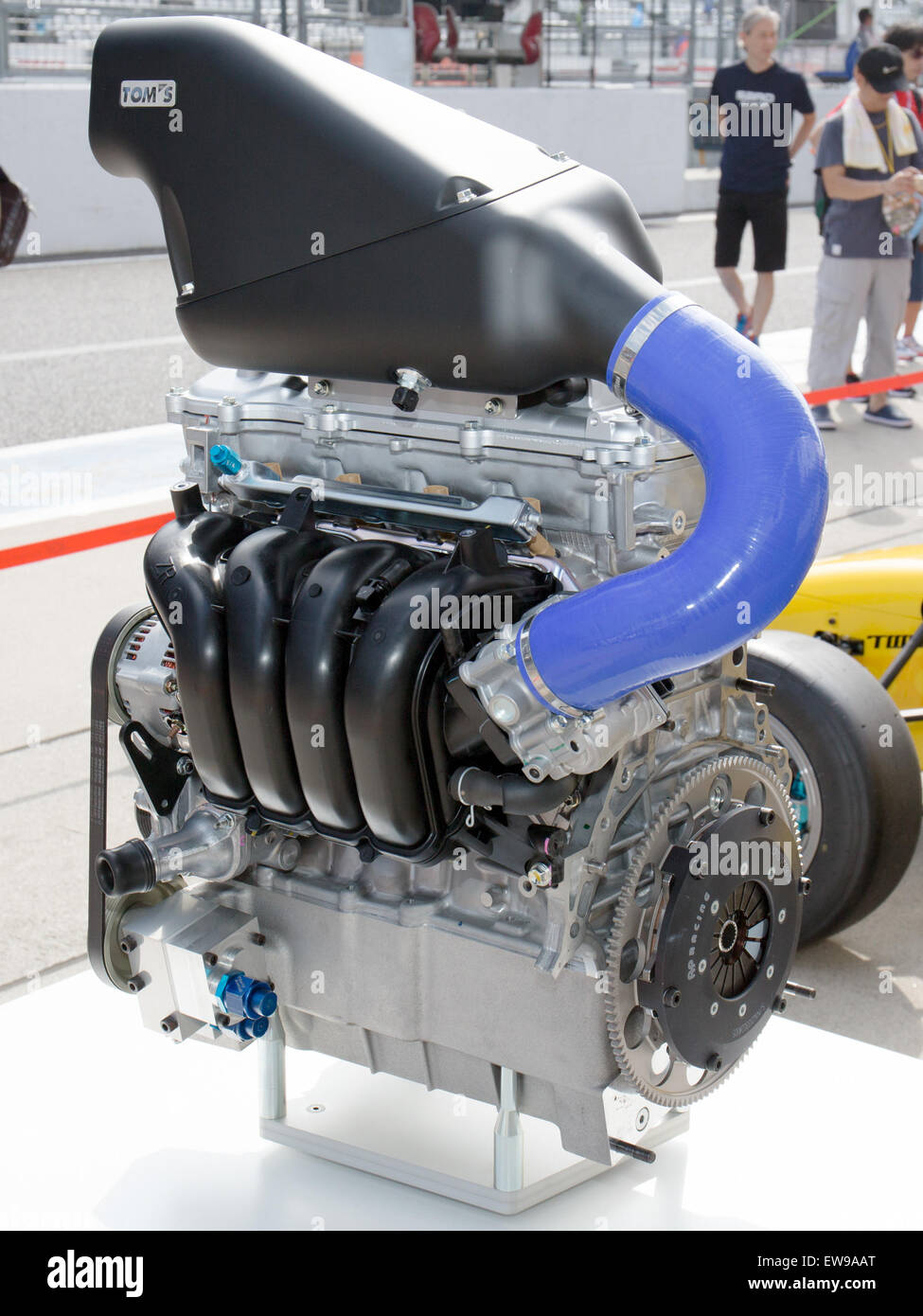 The Toyota 3ZR Formula 4 engine, shown from the rear-left in this 2014 ...