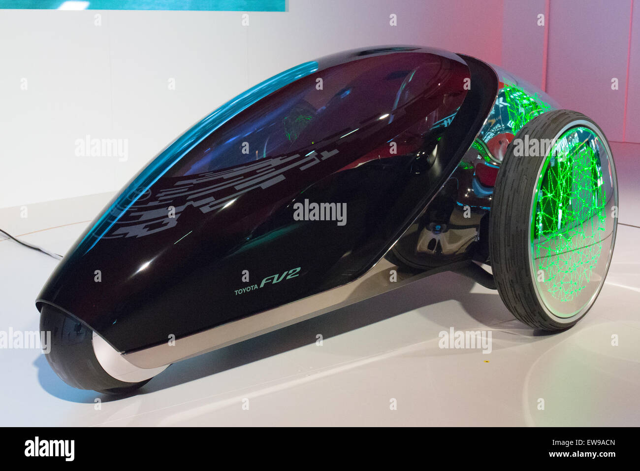 The Toyota FV2, displayed at the 2013 Tokyo Motor Show, is a futuristic ...