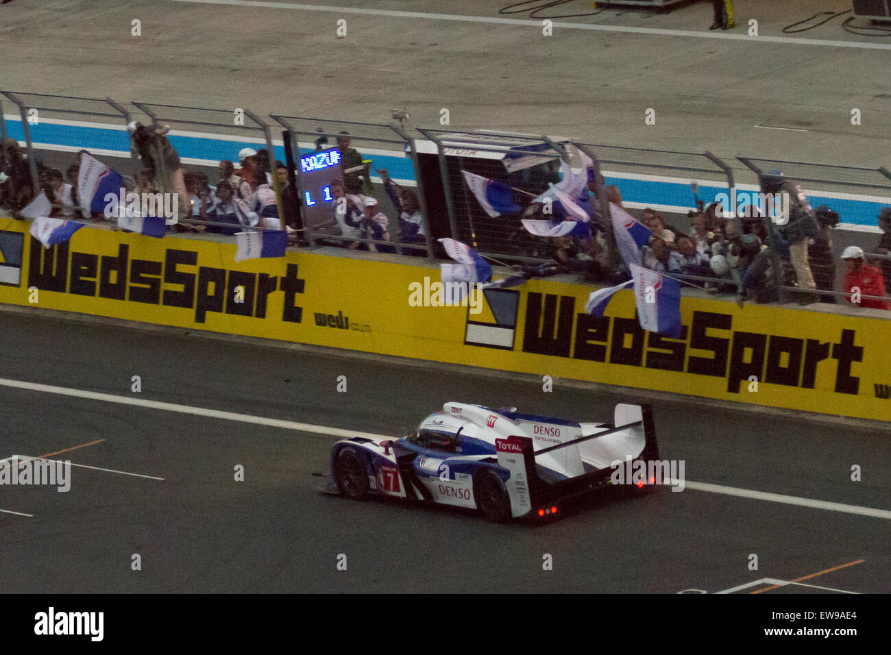 The Toyota Racing crew celebrates their victory at the 2012 World ...