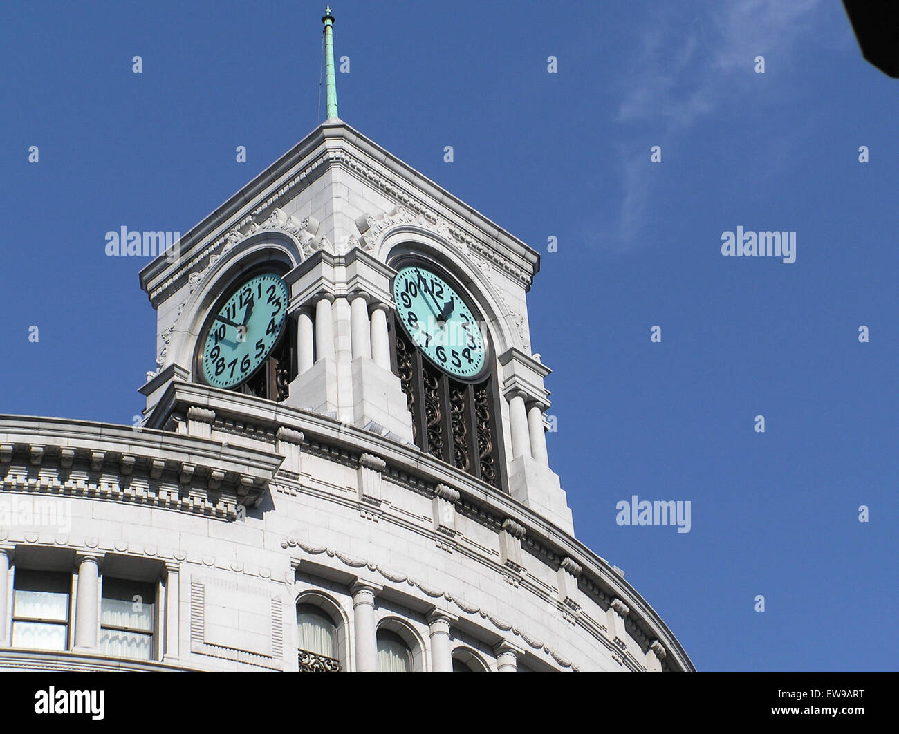 This photograph of Wako, a luxury department store in Ginza, Tokyo ...