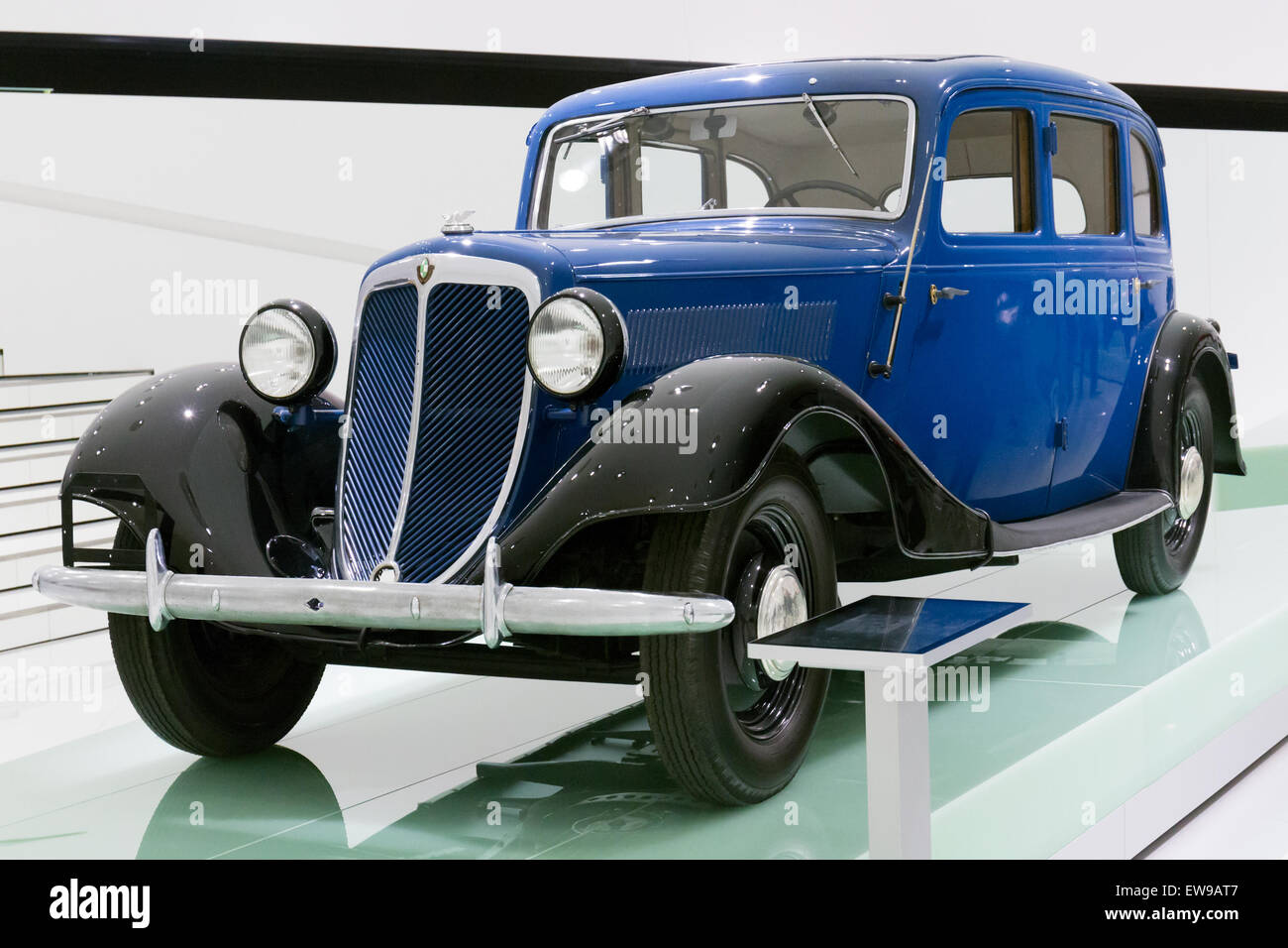 The Wanderer W22, on display at the Porsche Museum, is a vintage ...