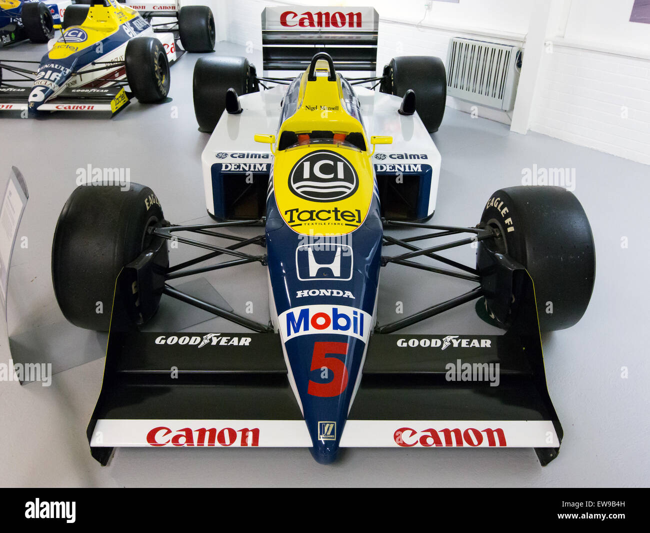 The Williams FW11B, a Formula 1 car designed for the 1986 season, is ...