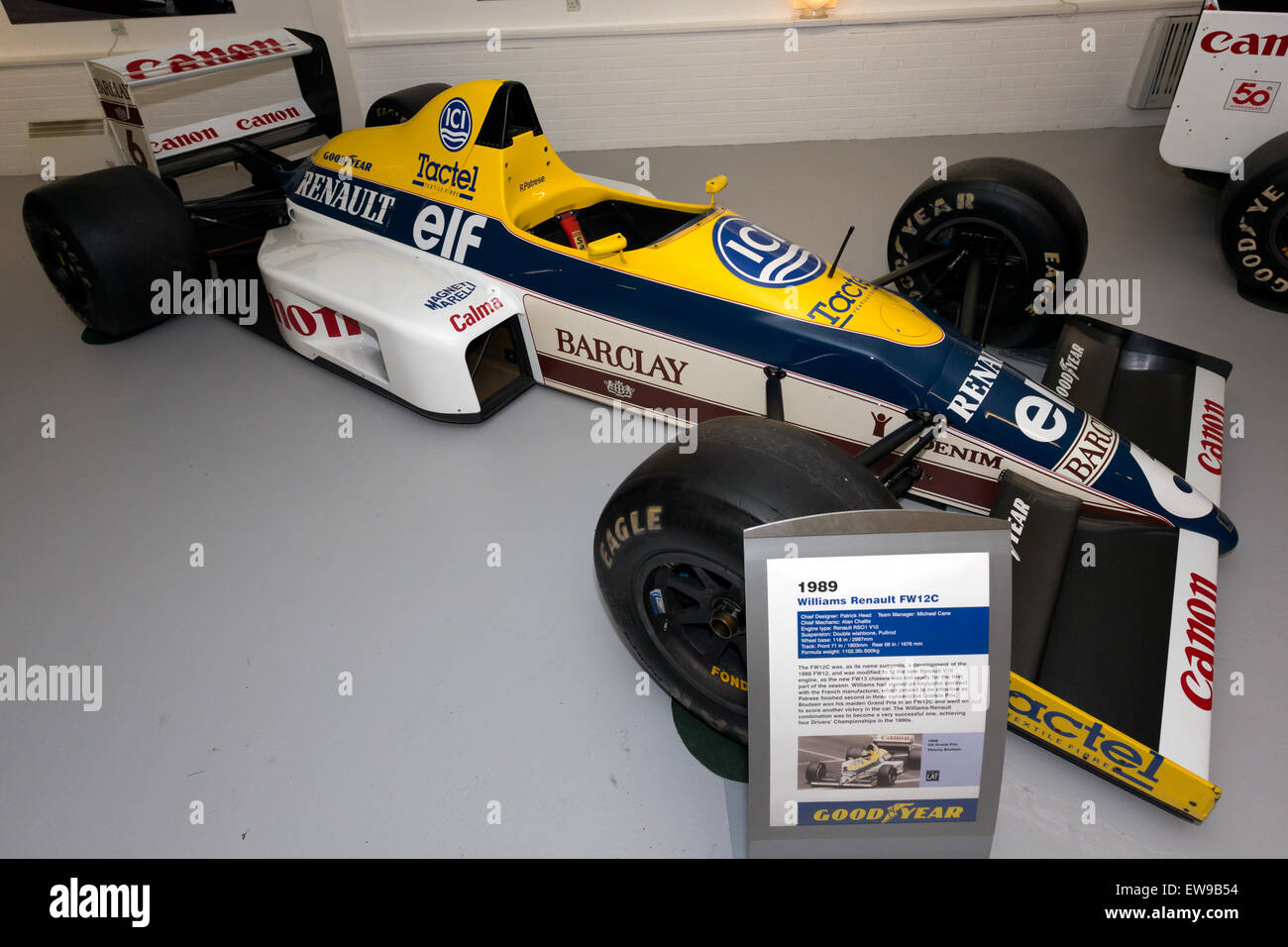 The Williams FW12C is a Formula 1 car that competed during the 1987 ...