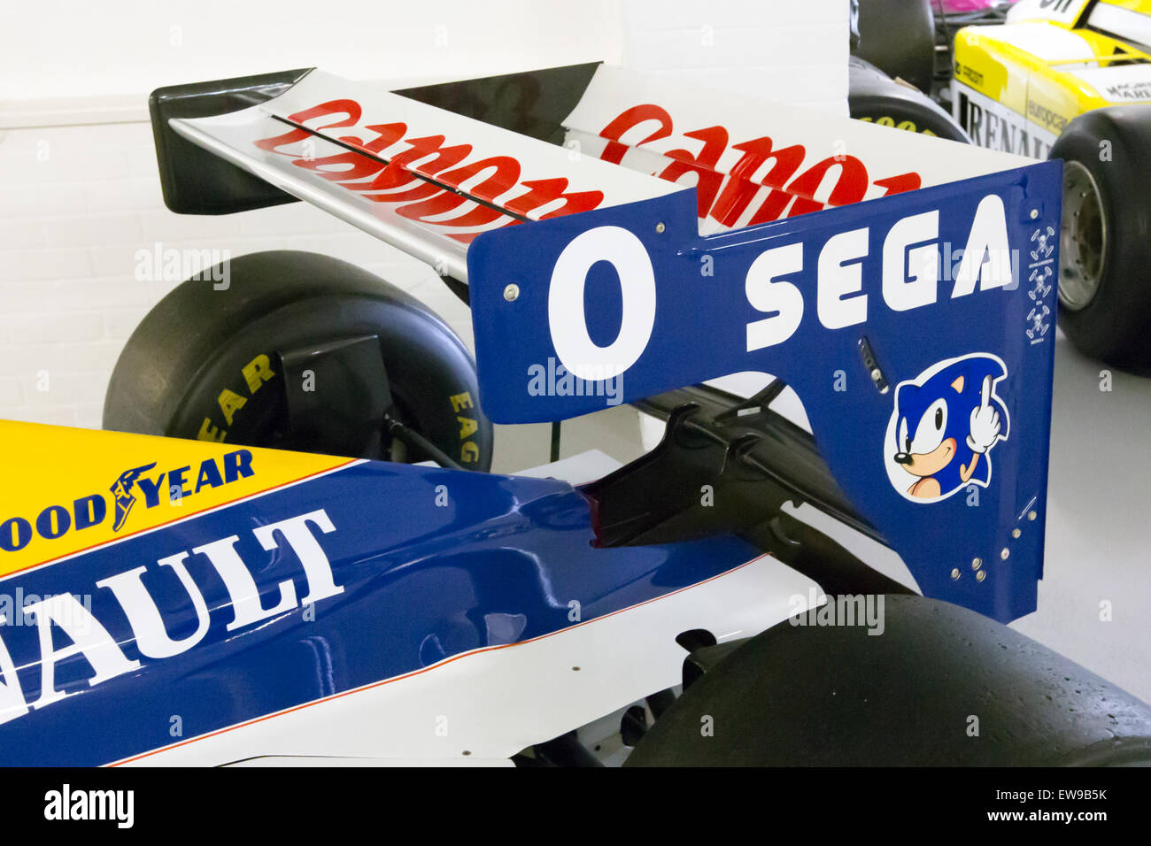 Williams FW15C rear wing Donington Grand Prix Collection Stock Photo ...