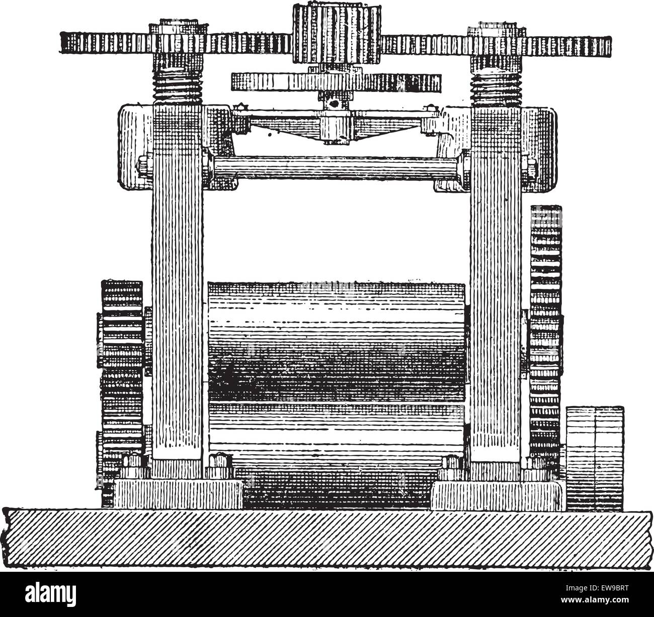 Plastic laminating machine Stock Vector Images - Alamy