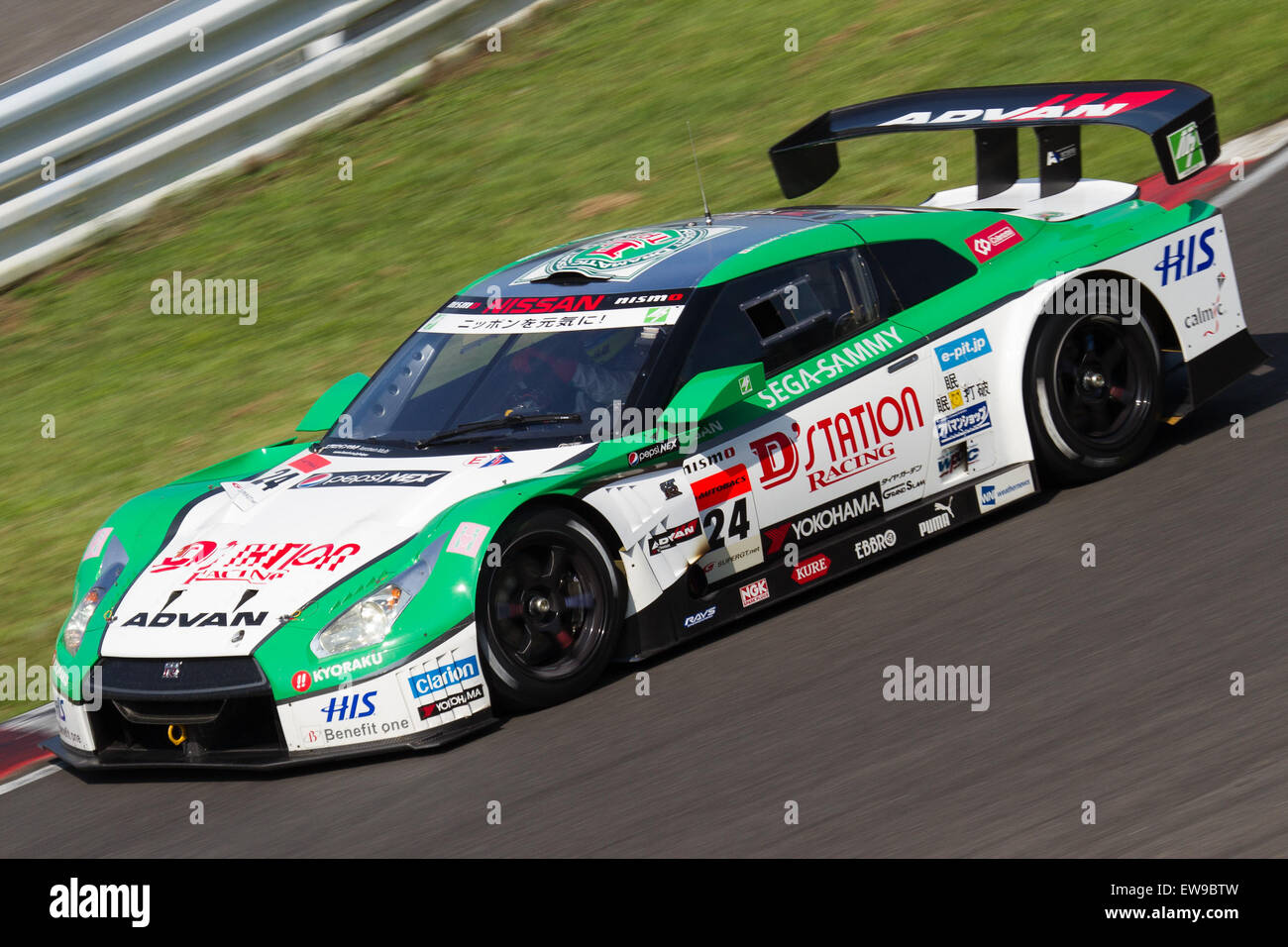 The D'station Advan GT-R participated in the 2012 Super GT Sugo free ...
