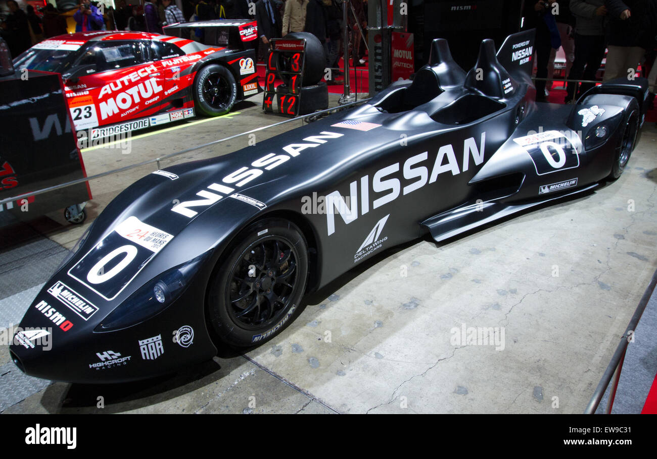 The 2013 DeltaWing, presented at the Tokyo Auto Salon, features a ...