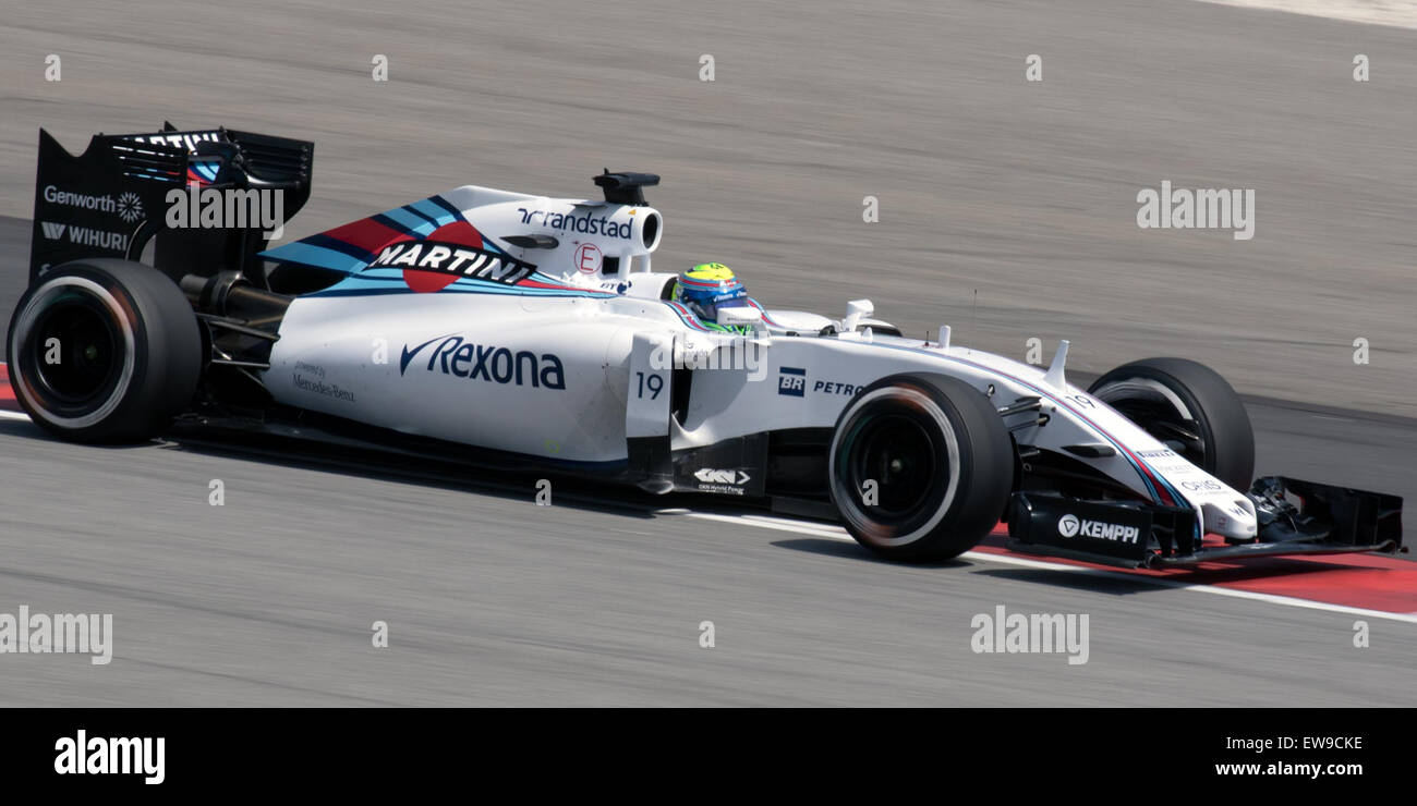 Felipe Massa during the 2015 Malaysian Grand Prix FP2 session. The ...