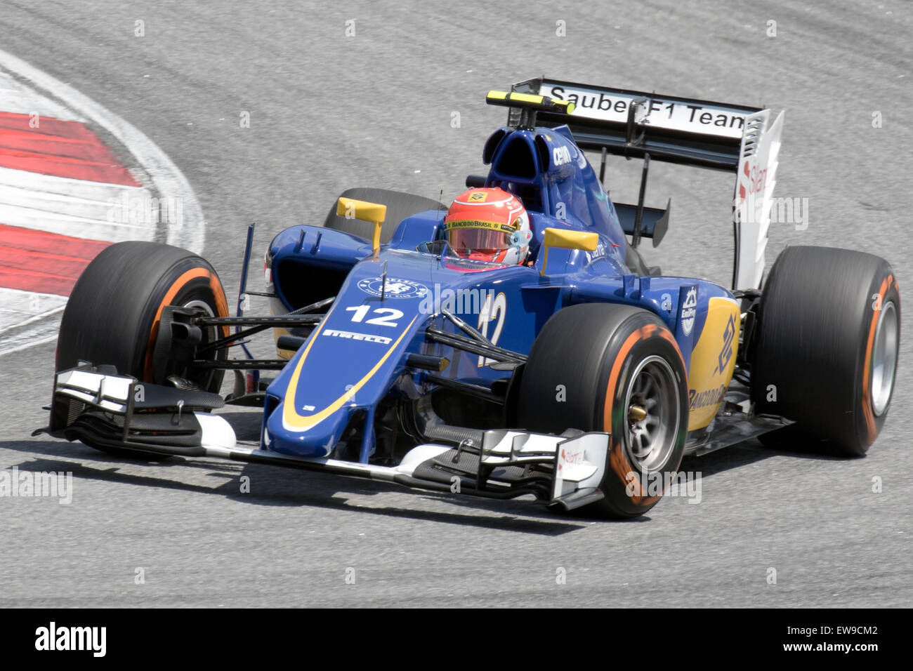 Felipe Nasr participated in the 2015 Malaysia Grand Prix driving the ...