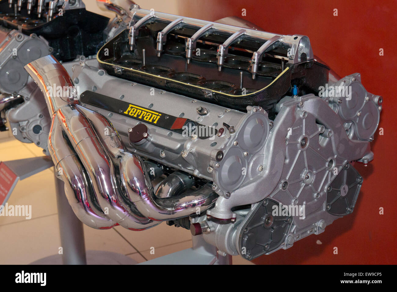 This is a front view of the Ferrari 049 engine, a significant piece of ...