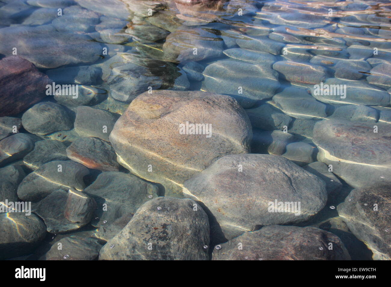 Shallow Meditation Reflections on Water Soft Polished Natural Stones ...