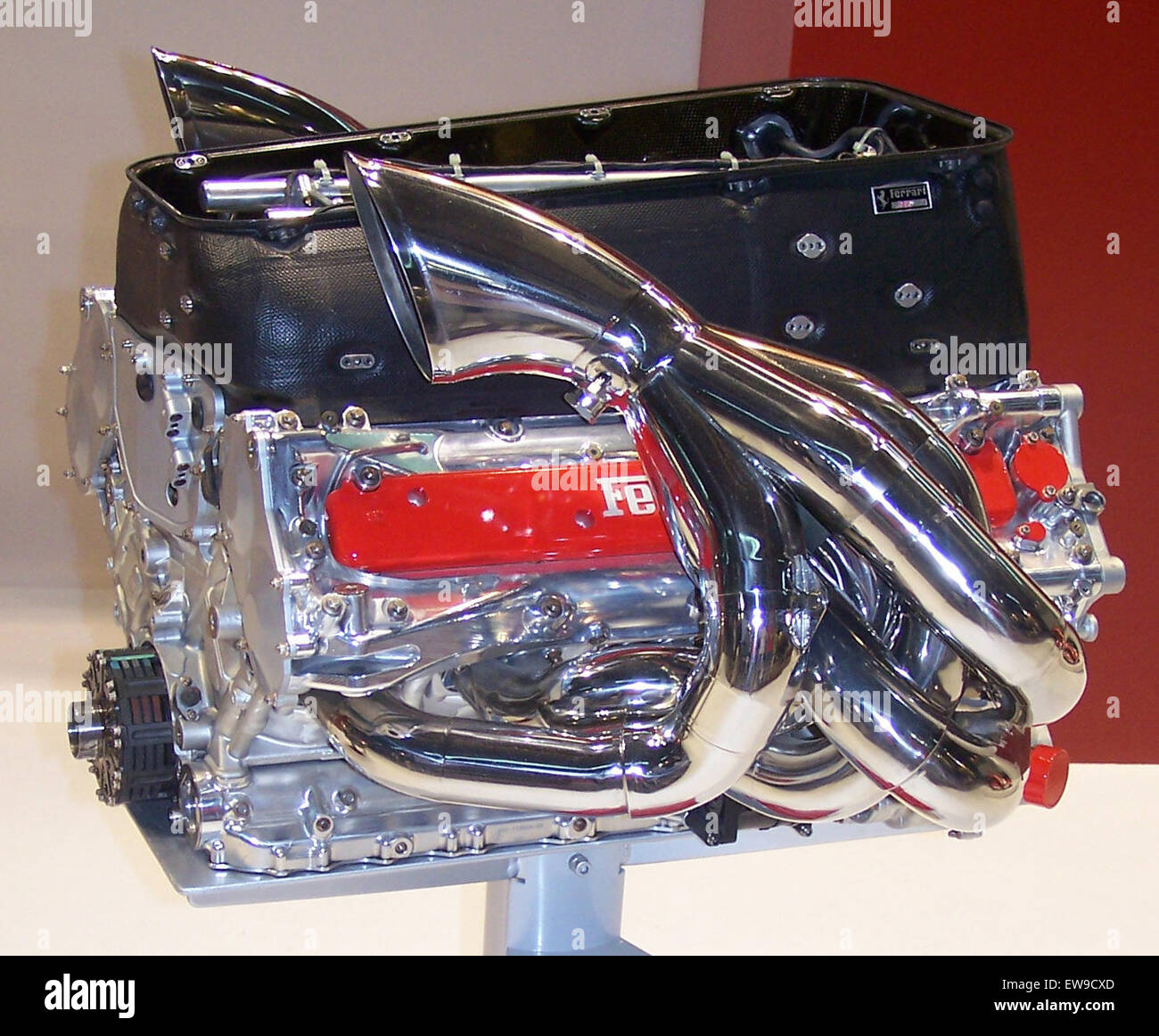 Ferrari 054 V10 engine Stock Photo - Alamy