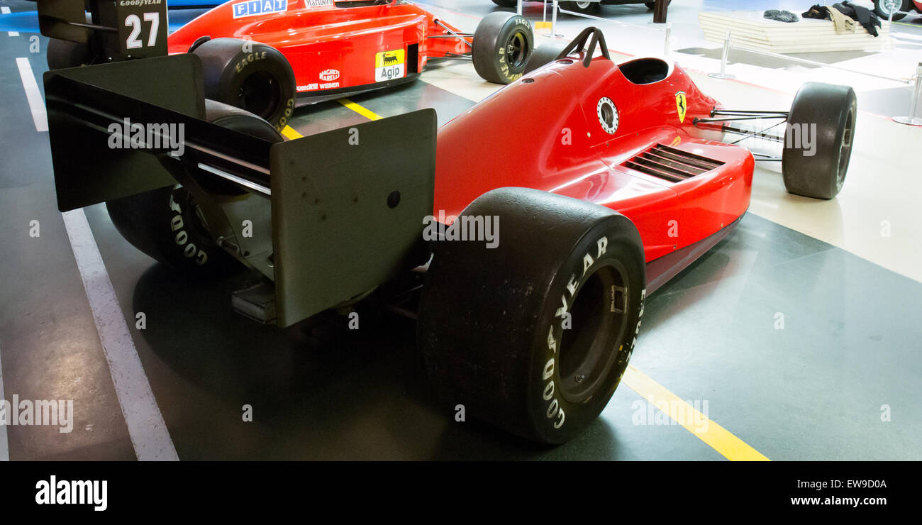 The Ferrari 637 rear view highlights the distinctive design and ...