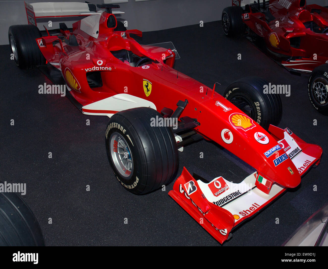 Ferrari F2004 front-right Museo Ferrari Stock Photo - Alamy