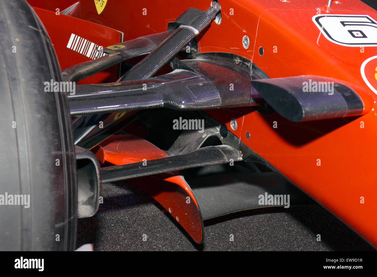The Ferrari F2007 front suspension is part of the historical collection ...