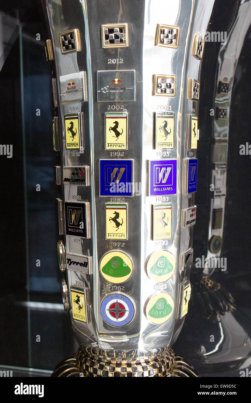 The Formula One Constructors' Championship trophy for the 2012-2013 ...