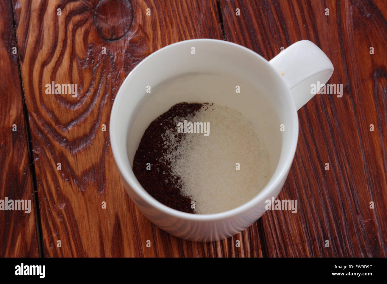 It is a cup of coffee without sugar and boiling water Stock Photo - Alamy