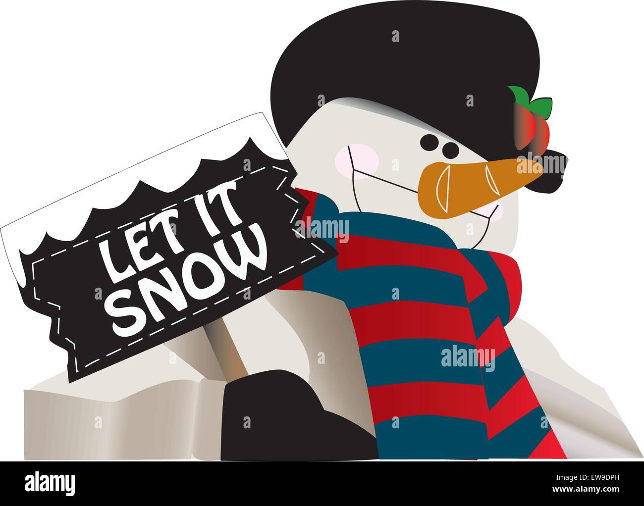 Let it snow vector vectors hi-res stock photography and images - Alamy