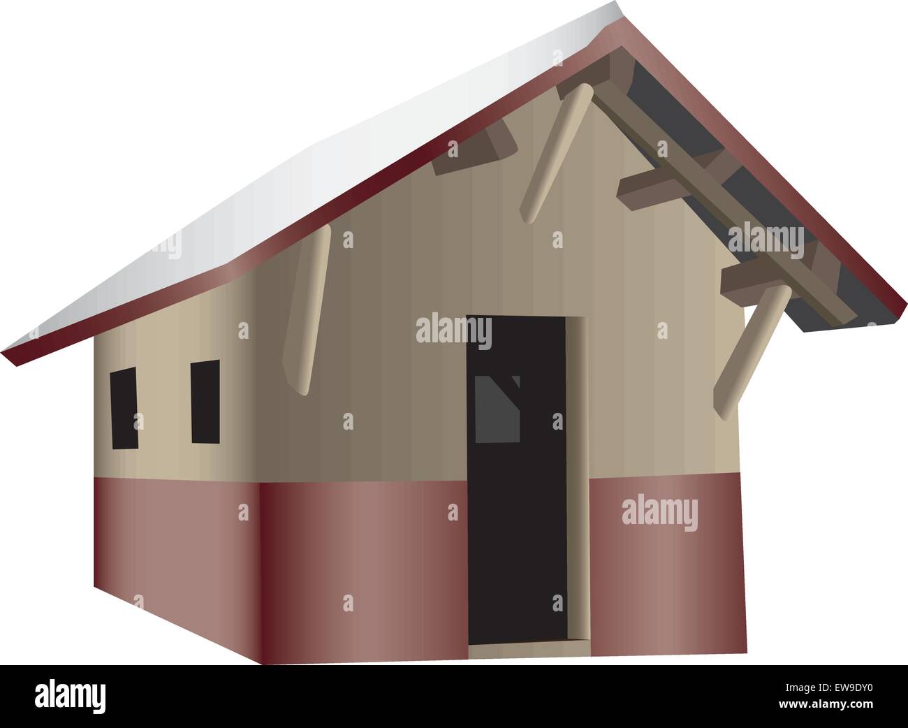 Shack vector vectors hi-res stock photography and images - Alamy