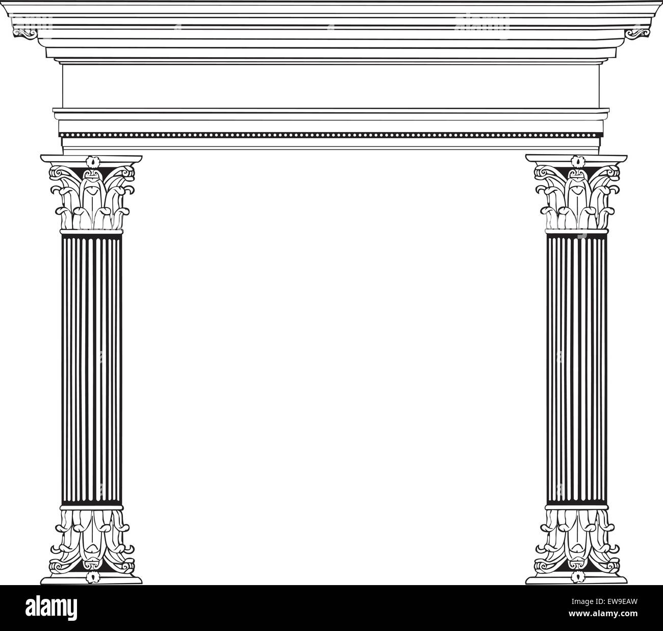 Greek Column and Arch Stock Vector Image & Art - Alamy