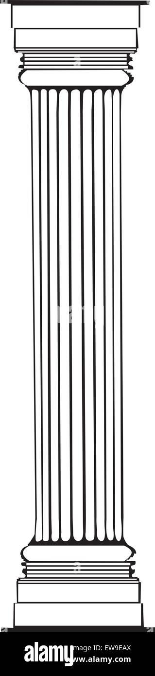 Ancient column ruins Stock Vector Images - Alamy