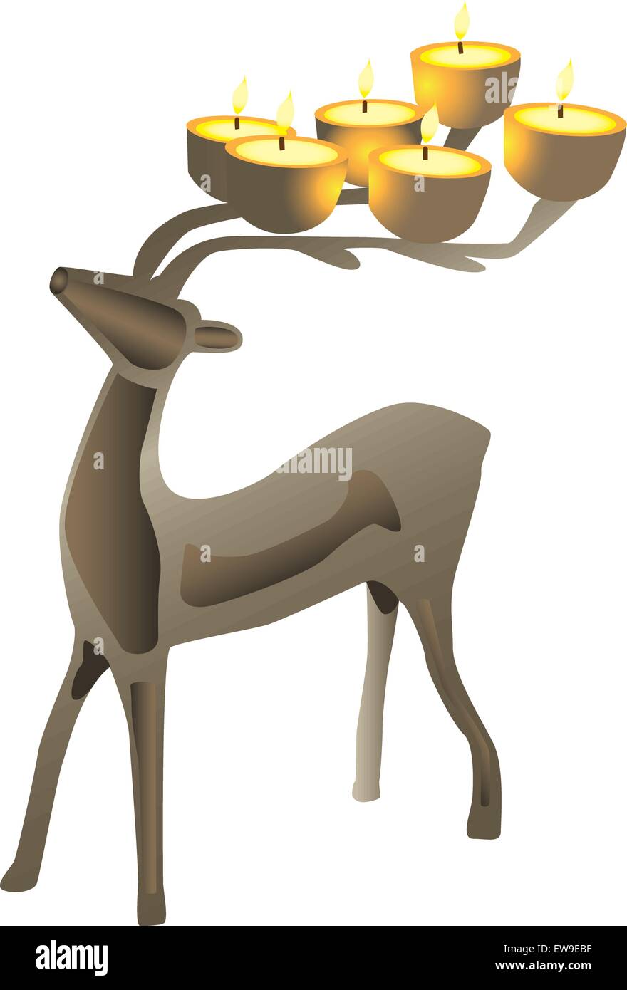 Side view deer in Stock Vector Images - Alamy