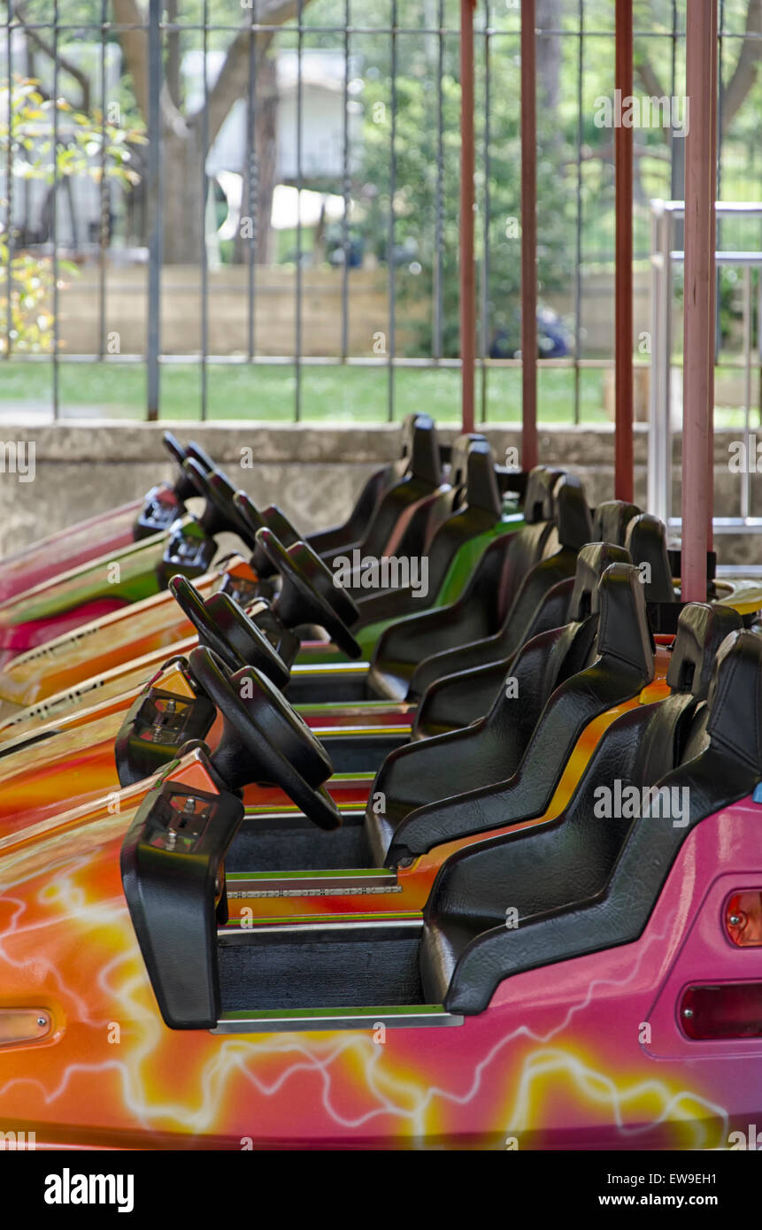 Bumper cars toys amusement park hi-res stock photography and images - Alamy