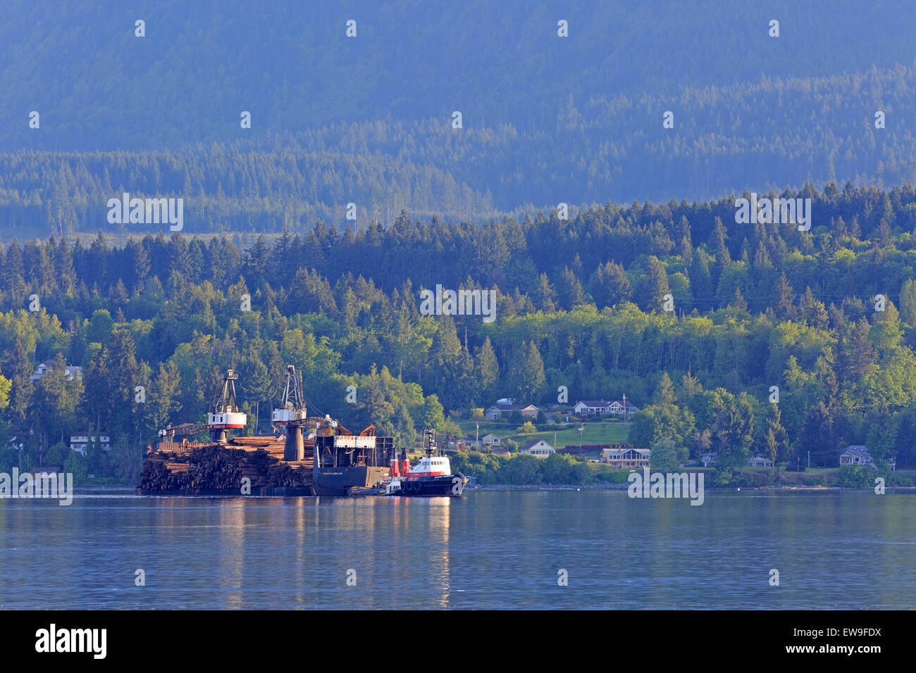 'Seaspan Survivor', a self loading/dumping log barge with its companion ...