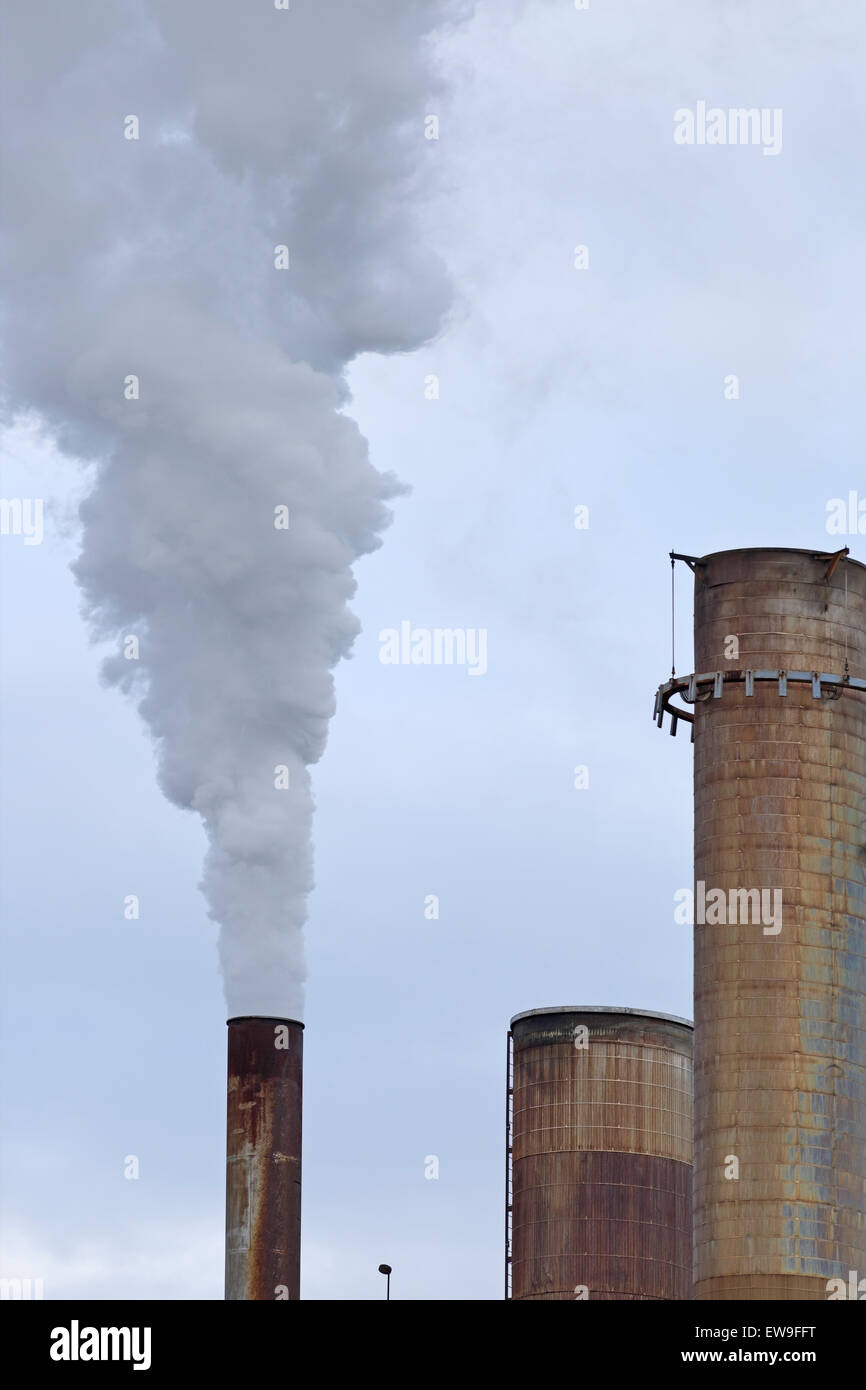Catalyst Paper's pulp mill at Crofton, Vancouver Island, British ...