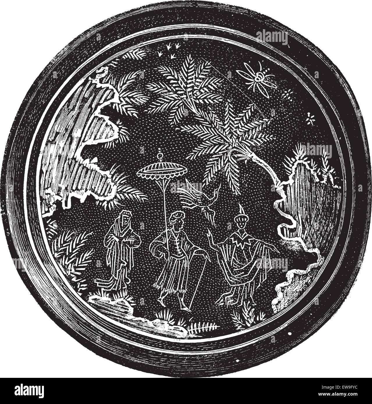 Persian pottery ancient Stock Vector Images - Alamy