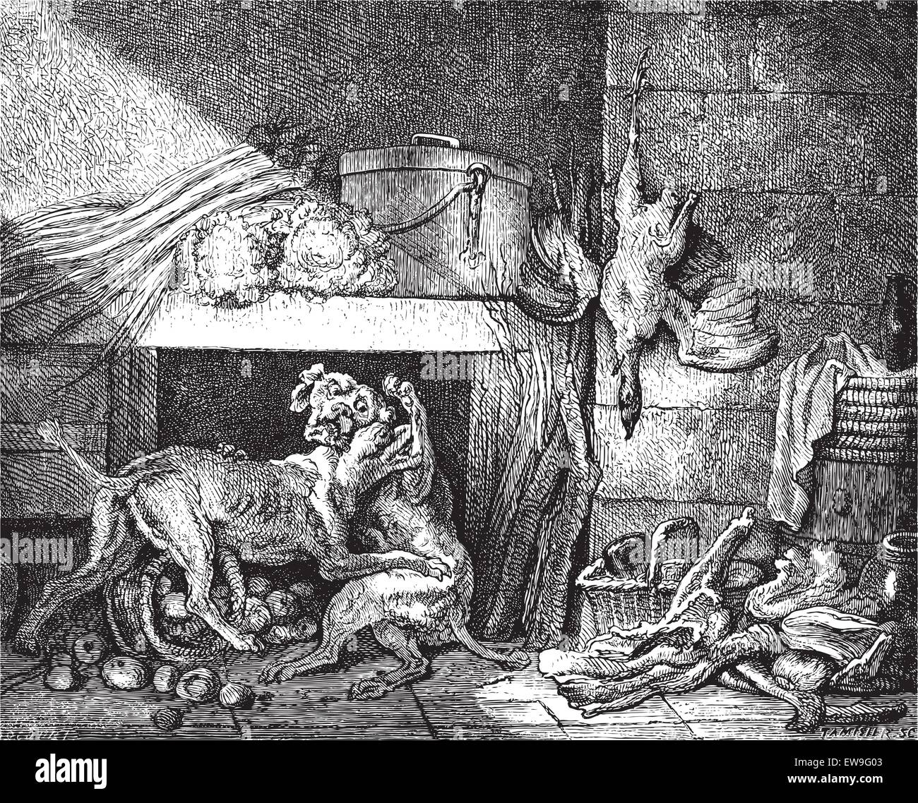 Animal representation dog historic Stock Vector Images - Alamy