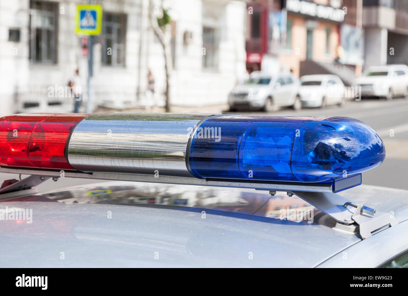 Police lights hi-res stock photography and images - Alamy