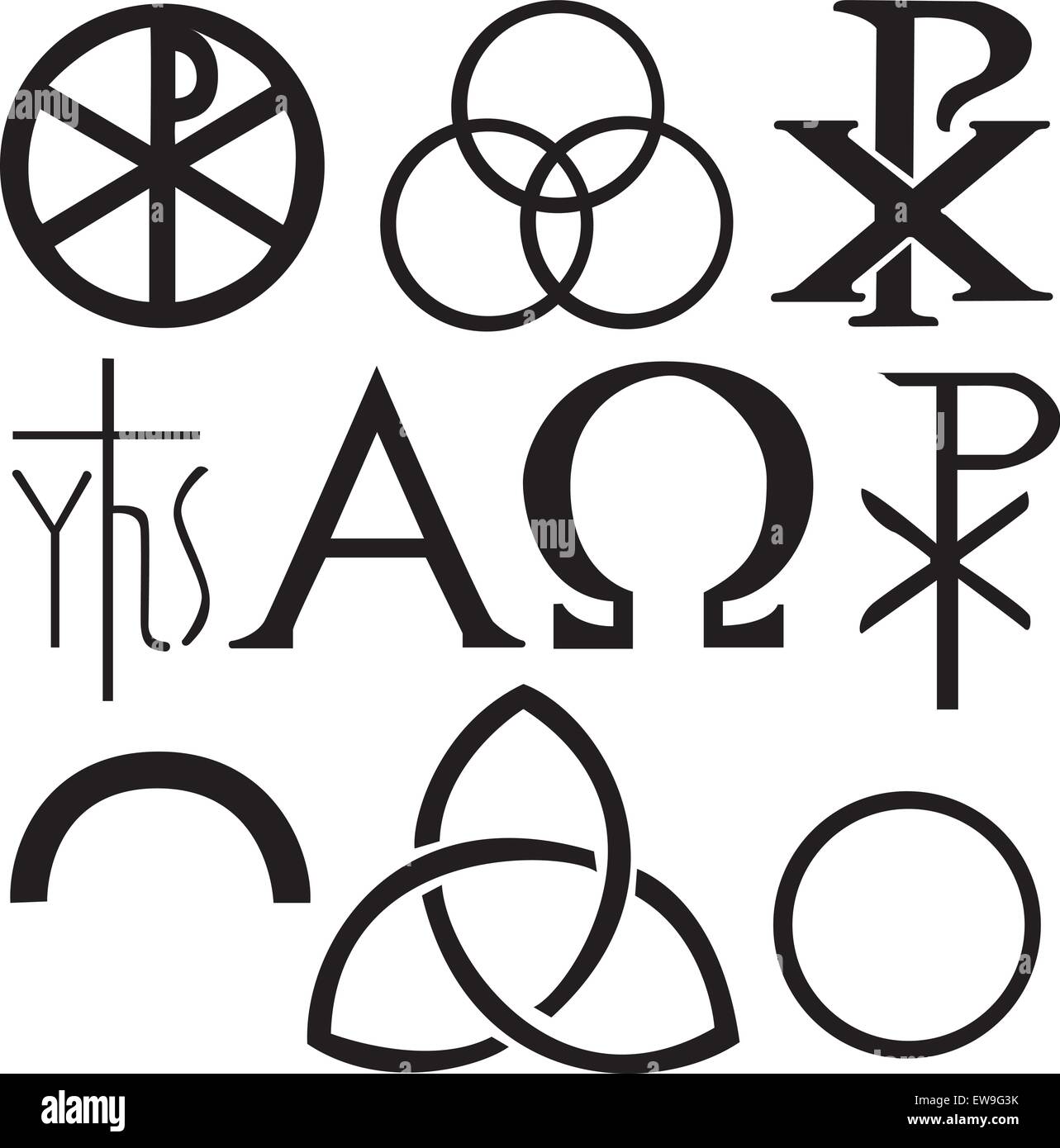 Set of christian symbols Stock Vector Image & Art - Alamy