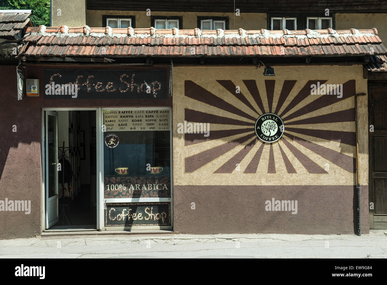 Shopping tourism tourist old traditional historic river hi-res stock ...