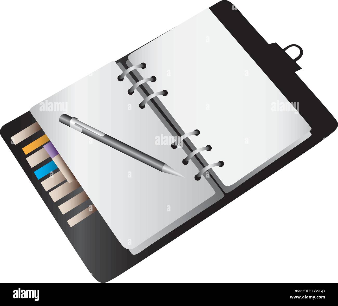 Blank notebook planner Stock Vector Image & Art - Alamy