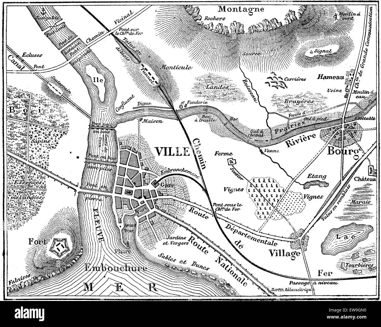 Topographic contour Black and White Stock Photos & Images - Alamy