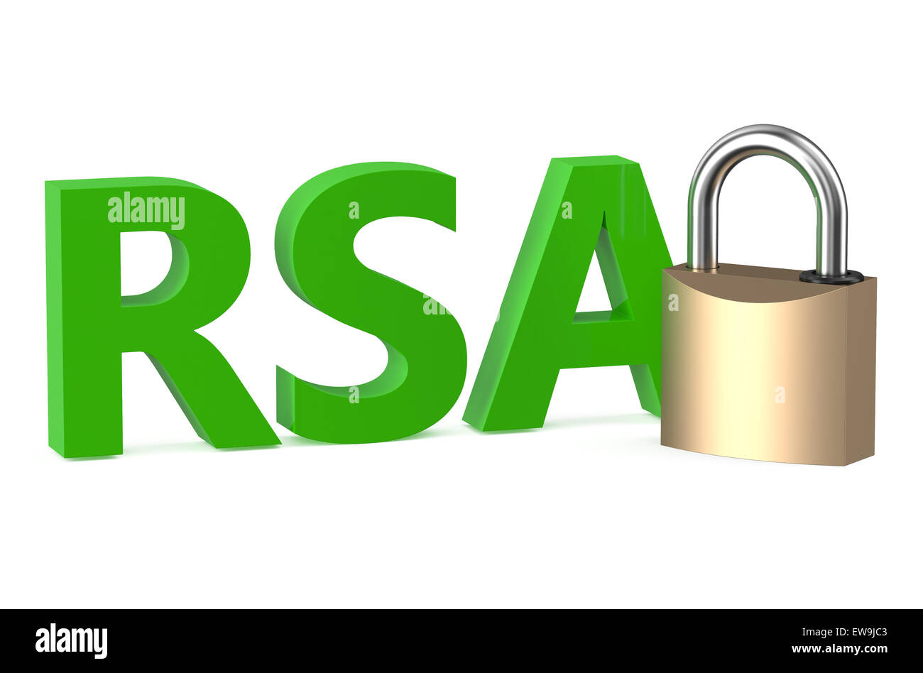 RSA concept isolated on white background Stock Photo - Alamy