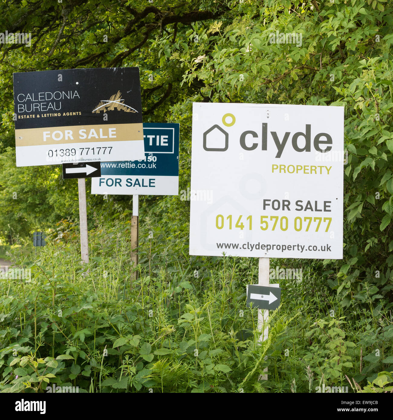 Property sale signs hi-res stock photography and images - Alamy