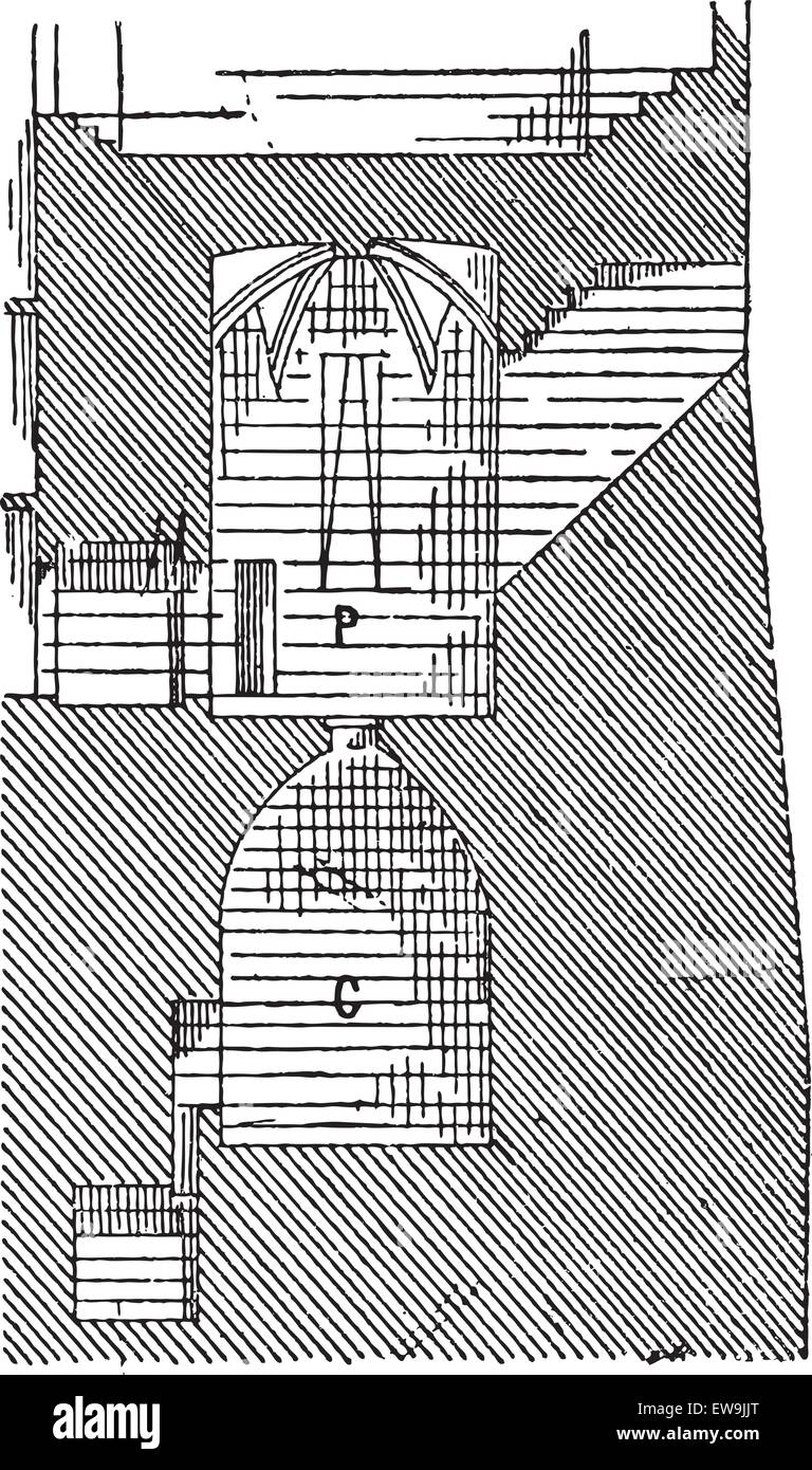 Old prison cell drawing Stock Vector Images - Alamy