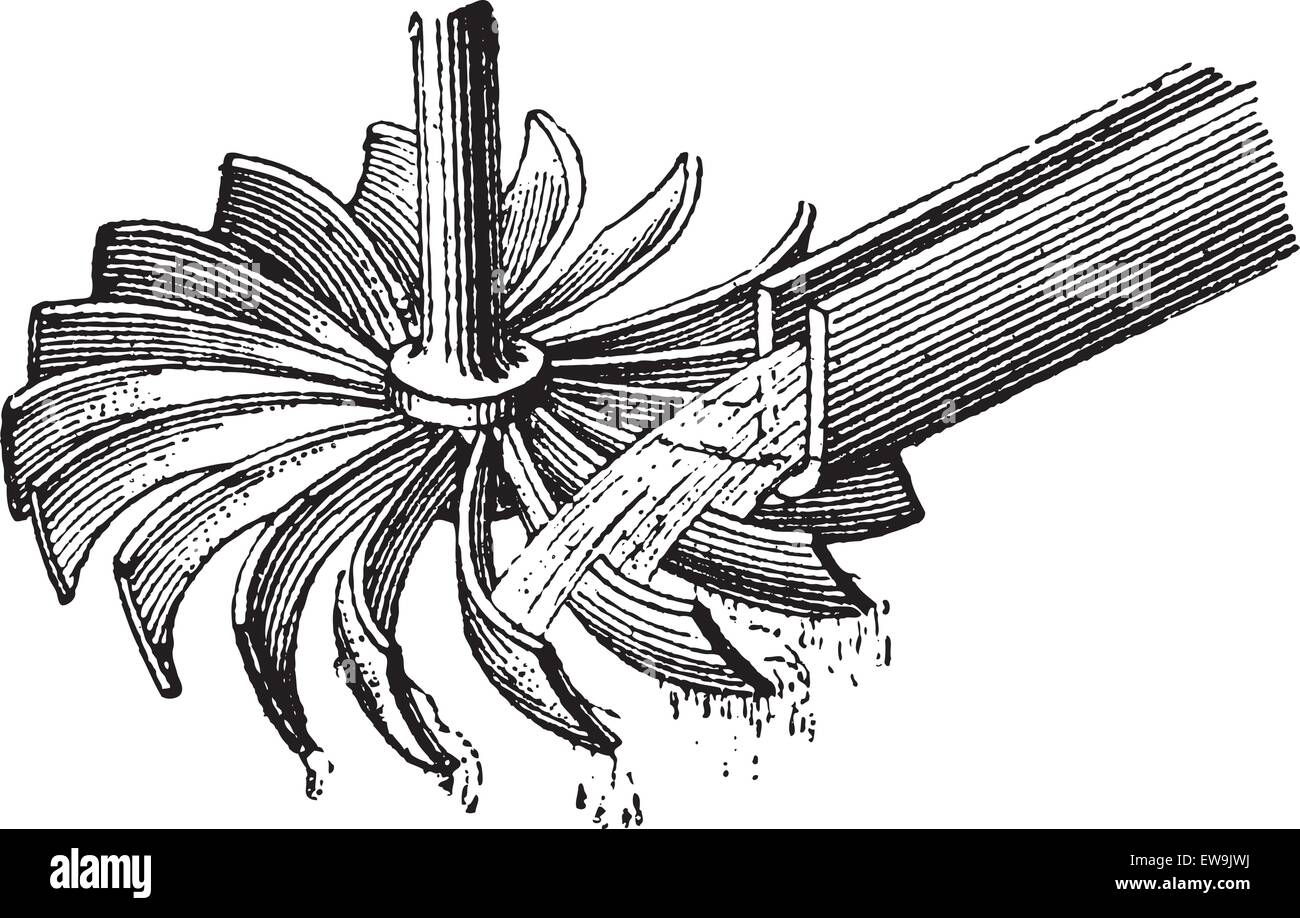 Horizontal waterwheel Stock Vector Images - Alamy