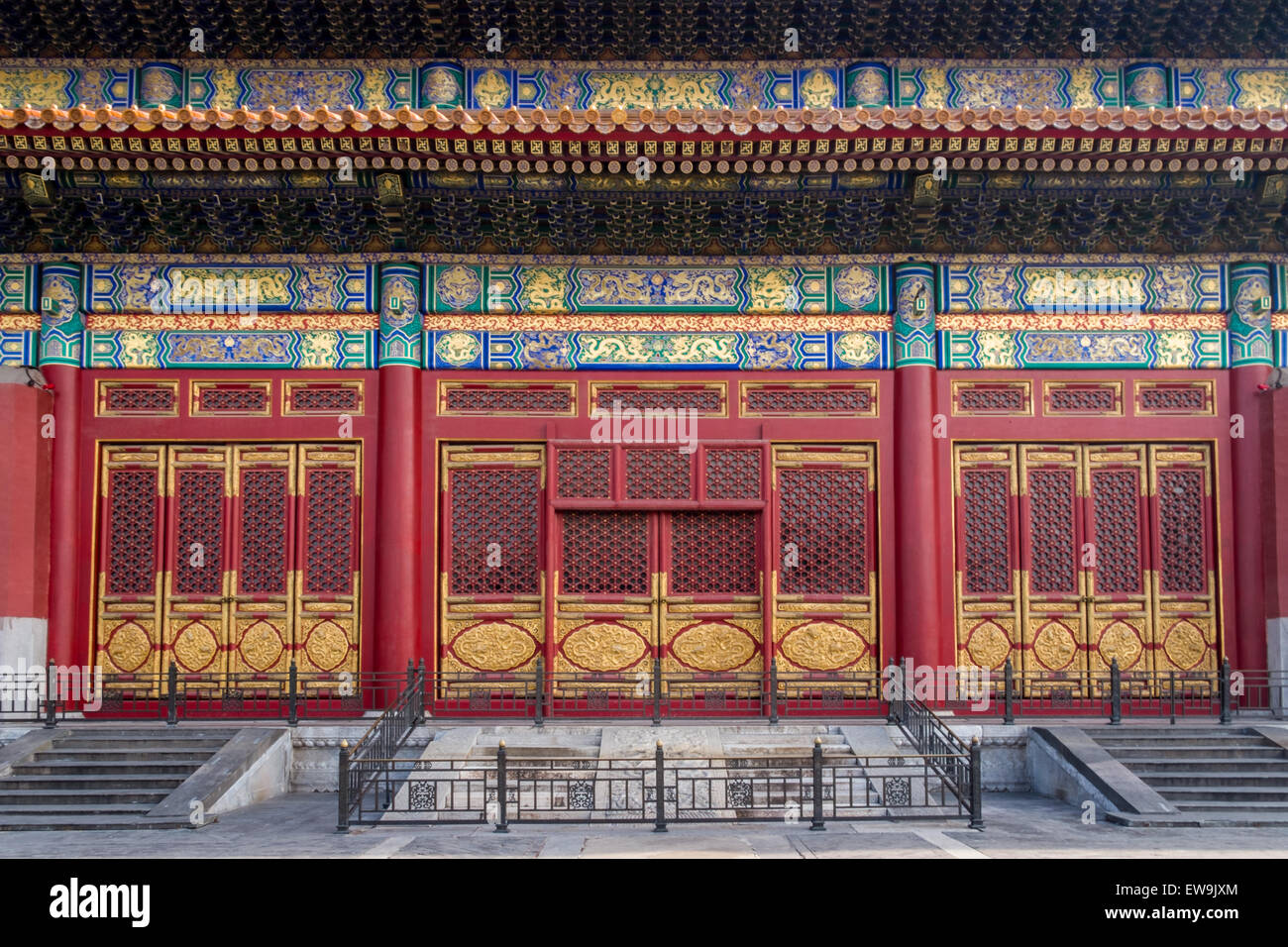 Intricate Hall Wall Stock Photo - Alamy