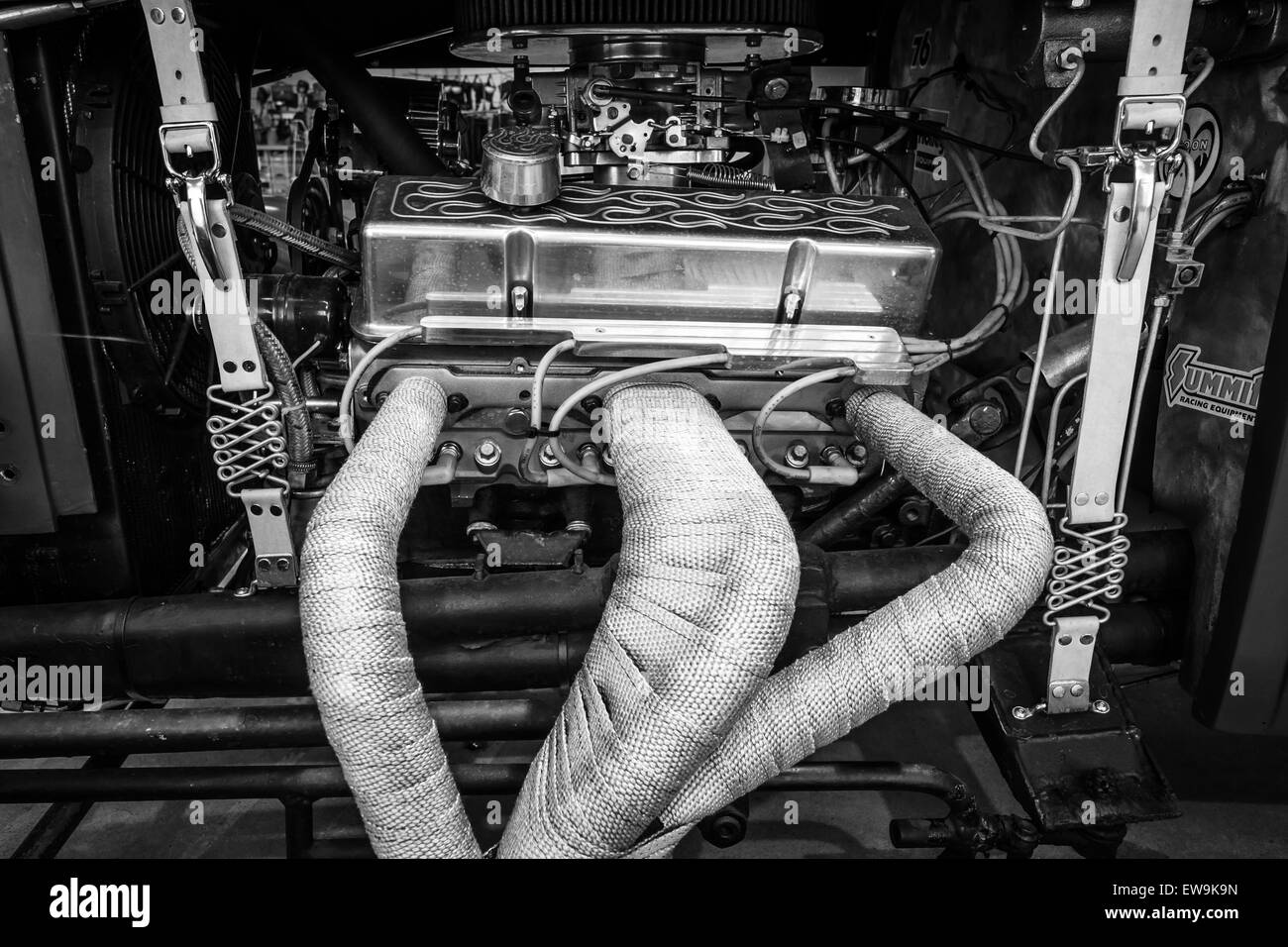 Hotrod engine Black and White Stock Photos & Images - Alamy