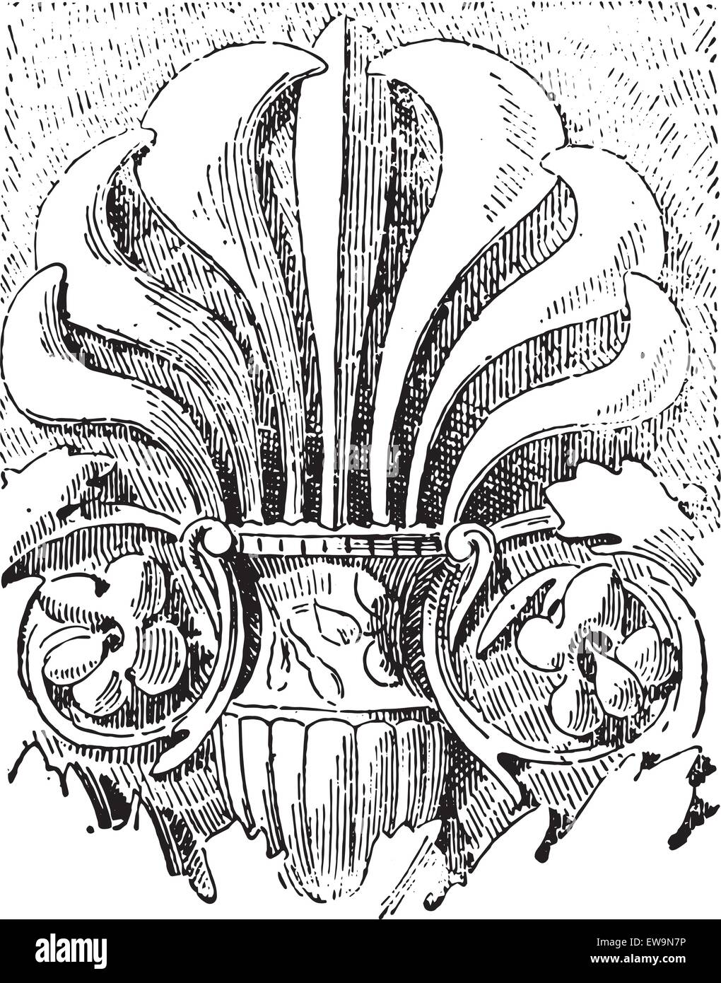 Palmette shape Stock Vector Images - Alamy