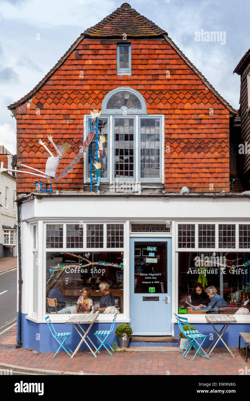 A Cafe In The Village Of Ditchling, Sussex, UK Stock Photo - Alamy